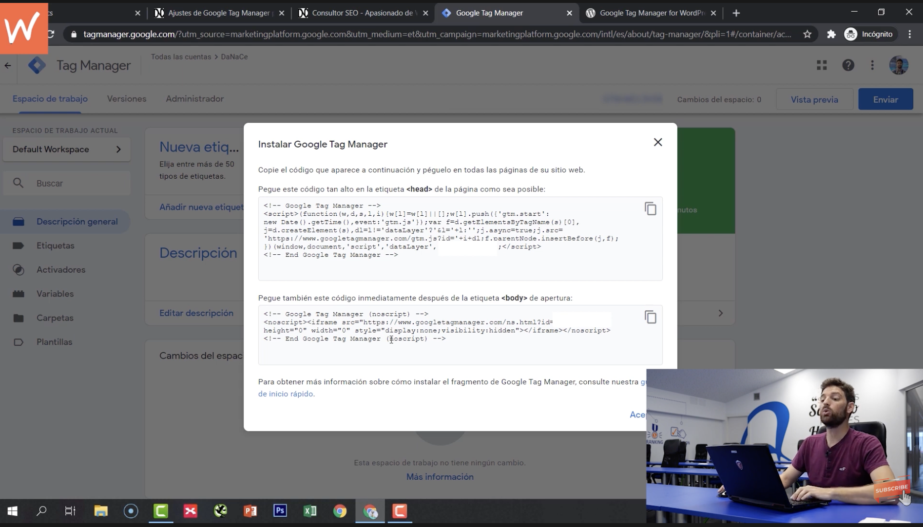 TUTORIAL de GOOGLE TAG MANAGER Paso a Paso - Tutoriales Marketing